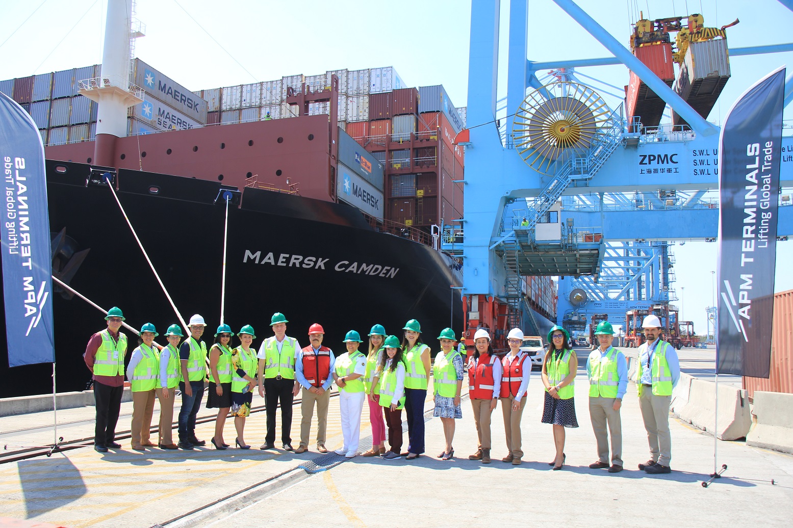 PUERTO DE LÁZARO CÁRDENAS RECIBE PRIMER ARRIBO DEL BUQUE MAERSK CAMDEN